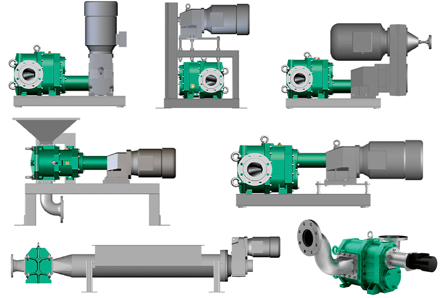 Biogas rotary lobe pump